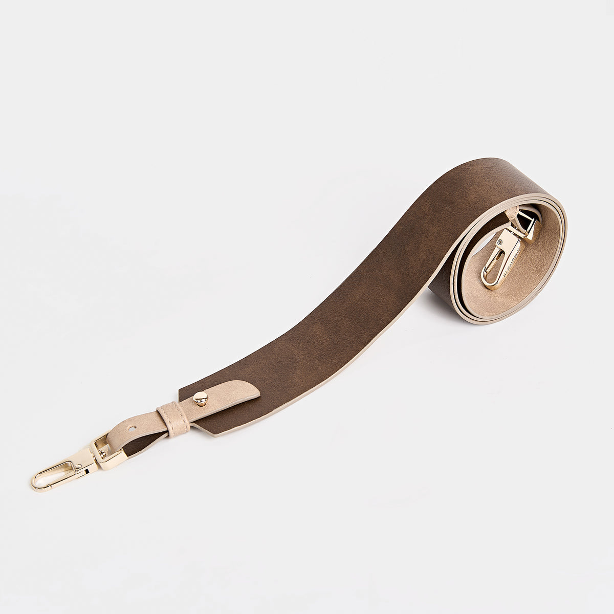 Dây đeo túi 4CM WIDE màu Beige Tối x Cacao Nhạt