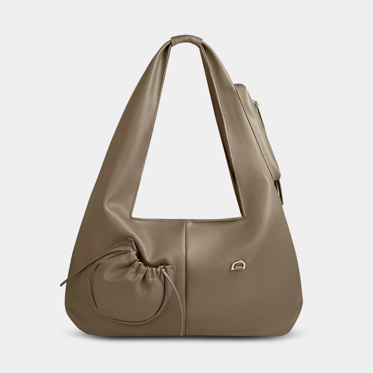 Bag C2-Pocket Hobo size Laptop (L) in Grain Dark Beige