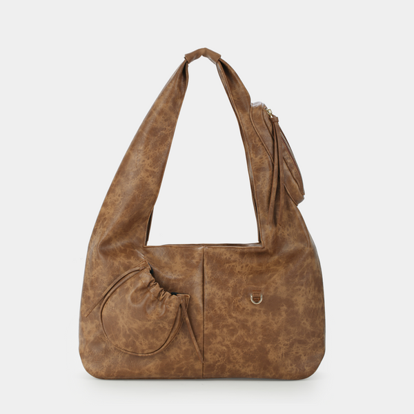 Bag C2-Pocket Hobo Laptop size (L) in Brown
